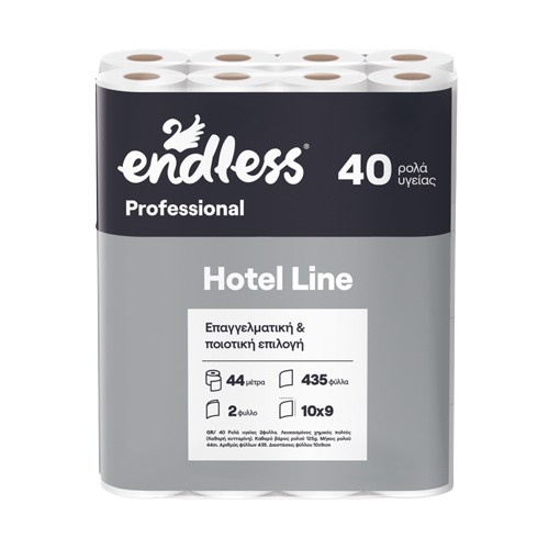ENDLESS ΧΑΡΤΙ ΥΓΕΙΑΣ HOTEL LINE 125gr 40 ΡΟΛΑ :: hobostore