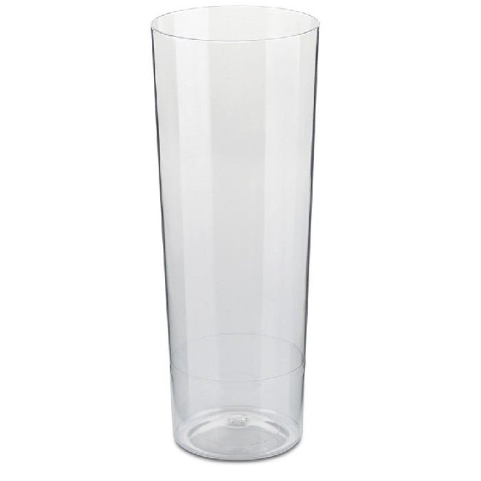 ΠΟΤΗΡΙ CRYSTAL PS ΔΙΑΦΑΝΟ ΚΟΛΩΝΑΤΟ 300ml 10 TEMAXIA :: hobostore